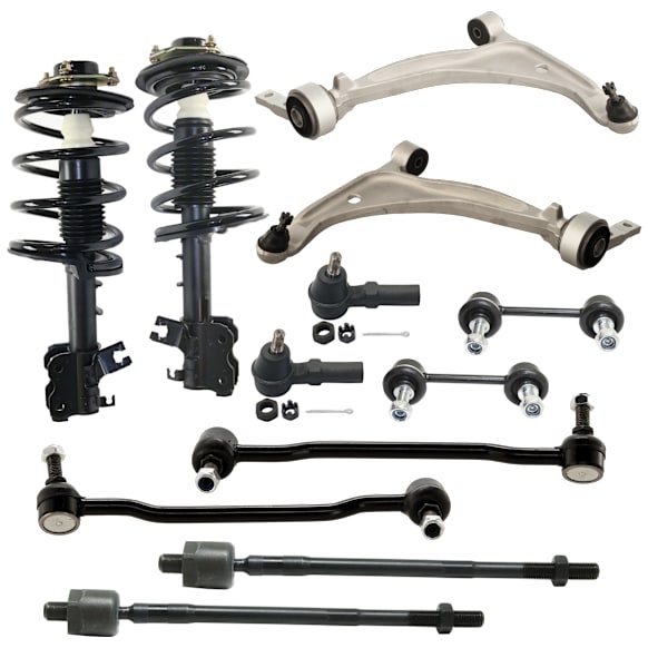 TrueDrive® 12-Piece Kit Fully Loaded Strut with Control Arm, Sway Bar ...