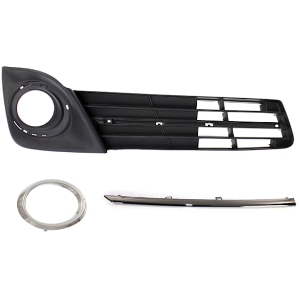 Replacement® 3-Piece Kit Front, Passenger Side Fog Light Trim, Chrome ...