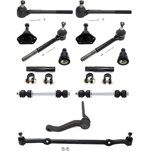 TrueDrive® 14-Piece Kit Front Suspension, includes Ball Joint, Center Link, Idler Arm, Sway Bar ...