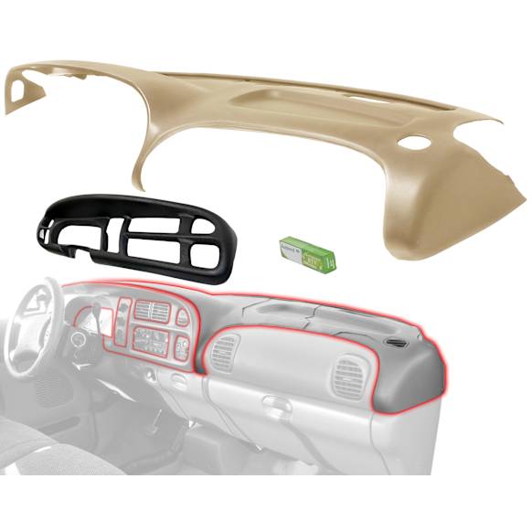 Replacement® 2-Piece Kit Dash Cover Kit with Instrument Panel Cover ...