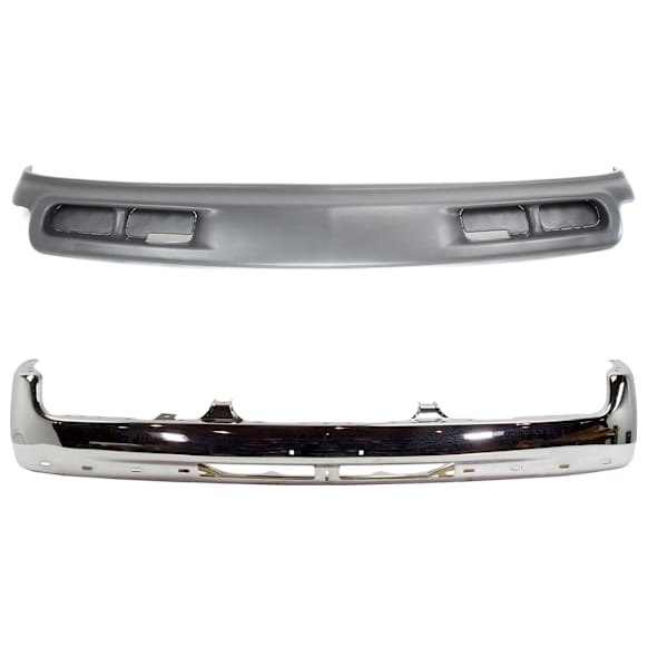 Replacement® 2-Piece Kit, Front Bumper, Chrome, Includes (1) Bumper and ...