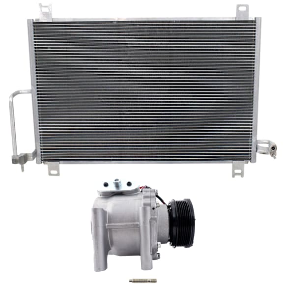 Replacement® 2-Piece Kit A/C Compressor, with Clutch, 6-Groove Pulley ...