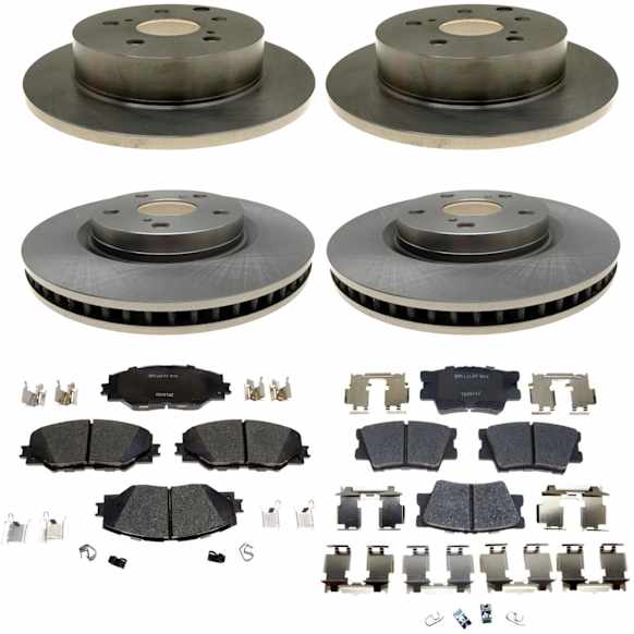 Raybestos® KIT-210513-1528 4-Wheel Set Brake Disc and Pad Kit, Front ...
