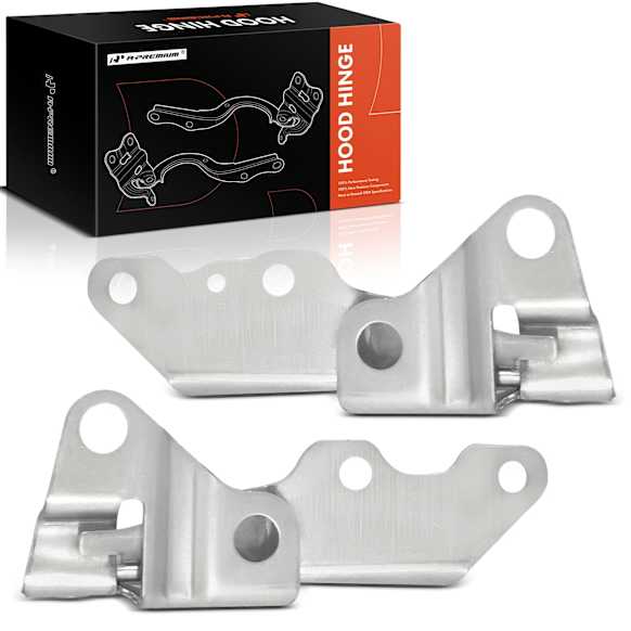 A-Premium® APHHI247TW 2 Pcs Front Driver & Passenger Hood Hinge
