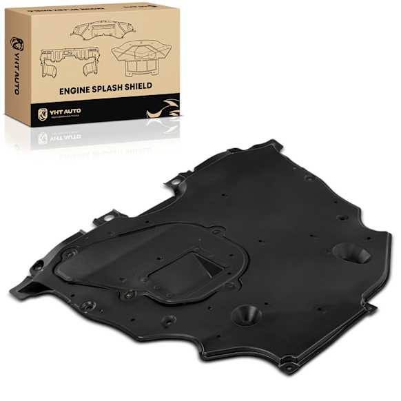 YHT Auto® YHTSKP0160 Rear Plastic Engine Splash Undercar Shield