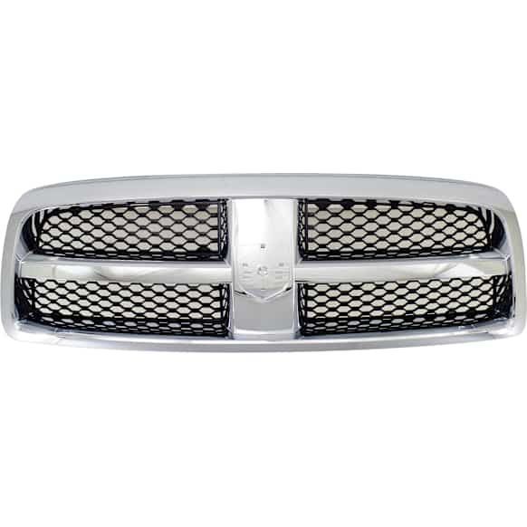 ReplaceXL® Grille Assembly, Chrome Shell with Painted Black Insert ...