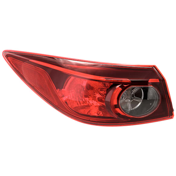 Replacement® Driver Side, Outer Tail Light, with Bulb, Halogen, Clear ...