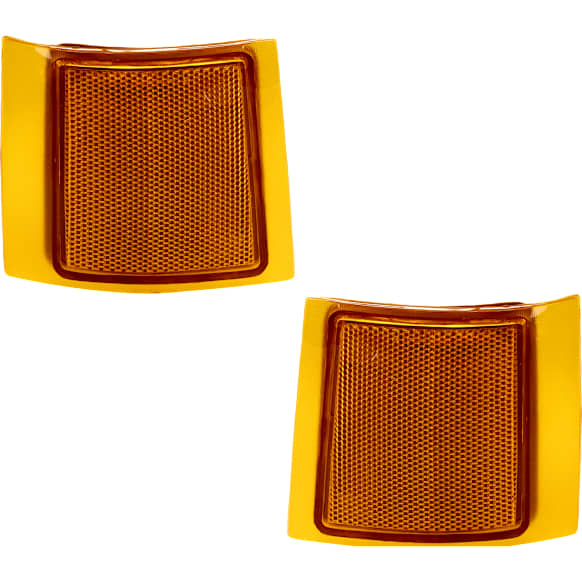 Replacement® Front, Driver and Passenger Side, Upper Reflectors SET-18-3189-01