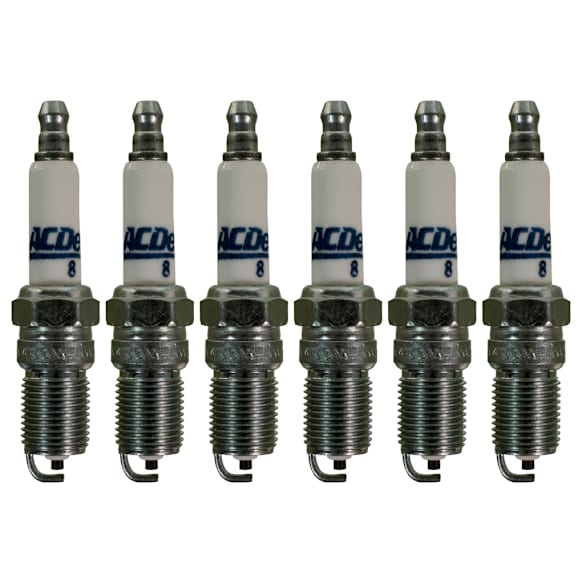 AC Delco® SET-AC8-6 Spark Plug, Set of 6, RapidFire Performance Platinum Series