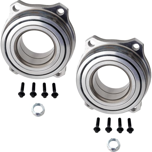 JC Whitney® Front, Driver and Passenger Side Wheel Hub, 4 Lugs, With Bearing SET-JB28380002-2