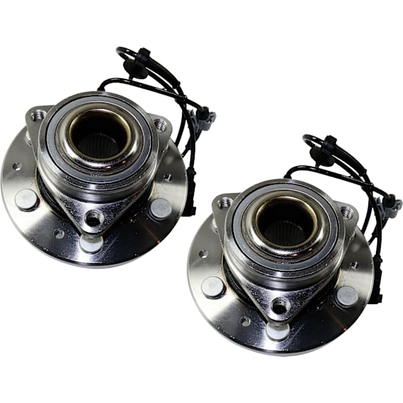 JC Whitney 2-Wheel Set Front and Rear, Driver and Passenger Side Wheel ...