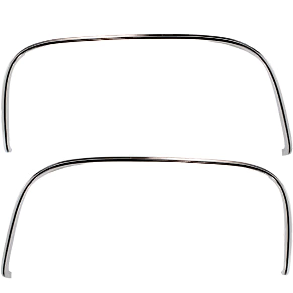 Replacement® Rear, Driver and Passenger Side Fender Trim, Chrome, For ...