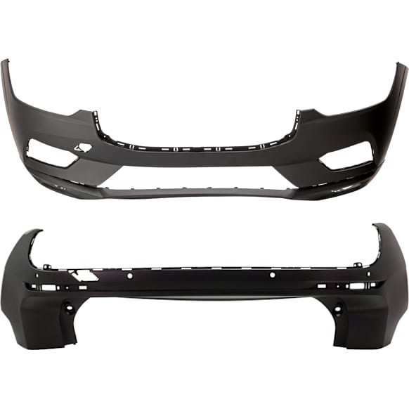Replacement® Front and Rear Primed Bumper Cover SET-RV01030018P-A