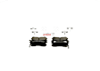 Bosch® BE636H Rear Euroline Series Ceramic Brake Pad Set