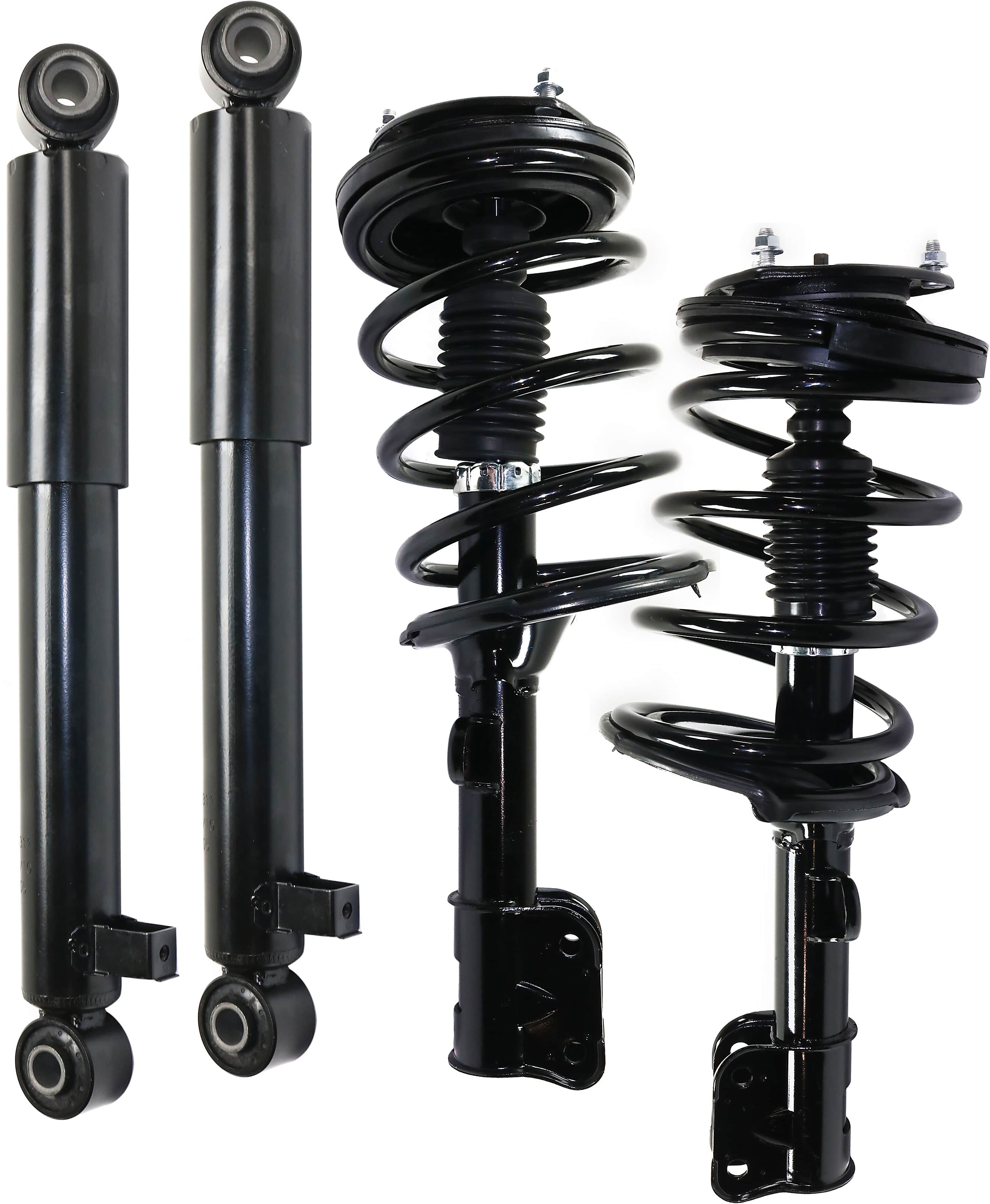 1 Pair Front Complete Shock Absorbers Struts And Coil Springs For Hyundai