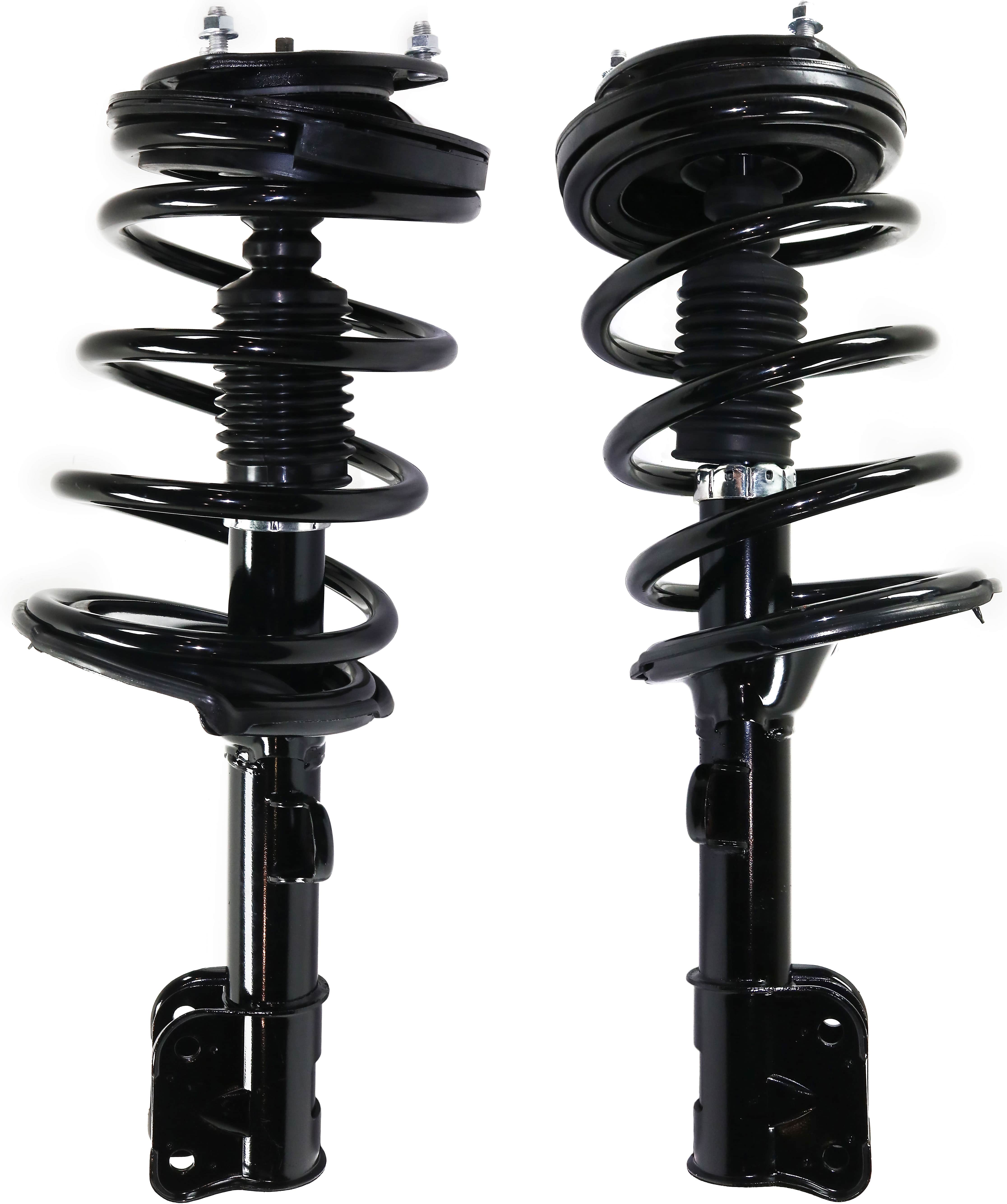 1 Pair Front Complete Shock Absorbers Struts And Coil Springs For Hyundai