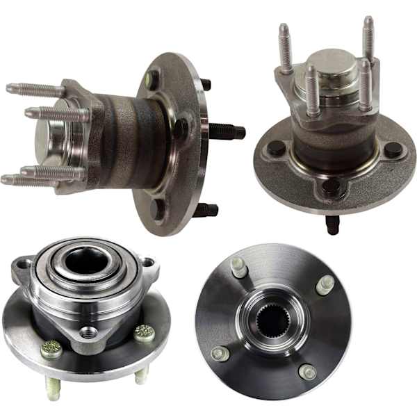 TrueDrive Front and Rear, Driver and Passenger Side Wheel Hub, 4 Lugs ...