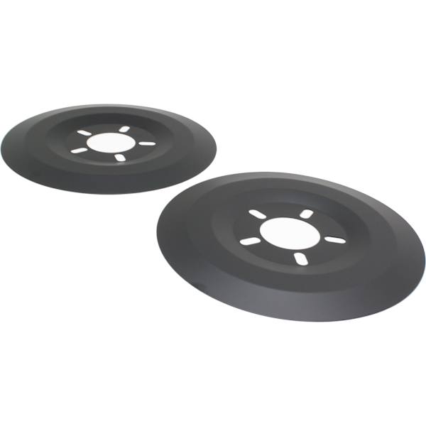Mr Gasket® 6905 Brake Dust Shields - Black, Aluminum, 15in. Wheels, 5 ...