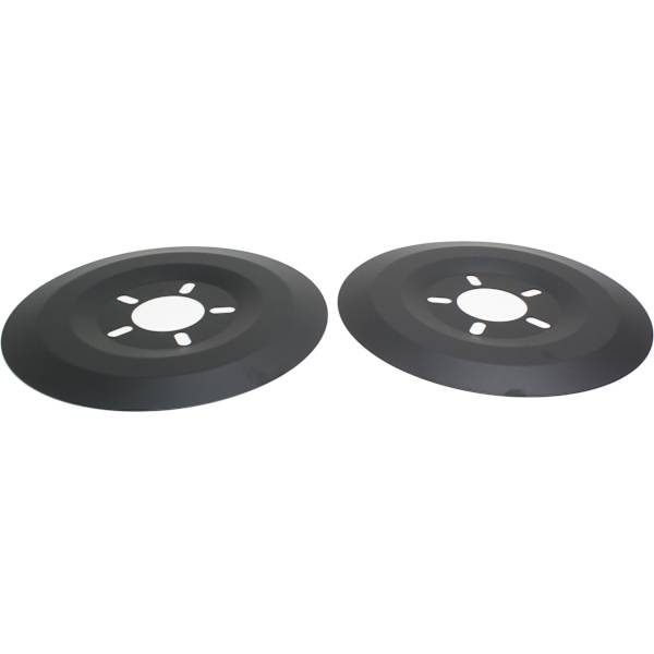 Mr Gasket® 6905 Brake Dust Shields - Black, Aluminum, 15in. Wheels, 5 ...