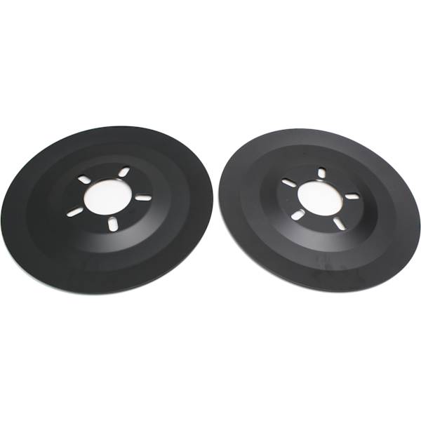 Mr Gasket® 6905 Brake Dust Shields - Black, Aluminum, 15in. Wheels, 5 ...