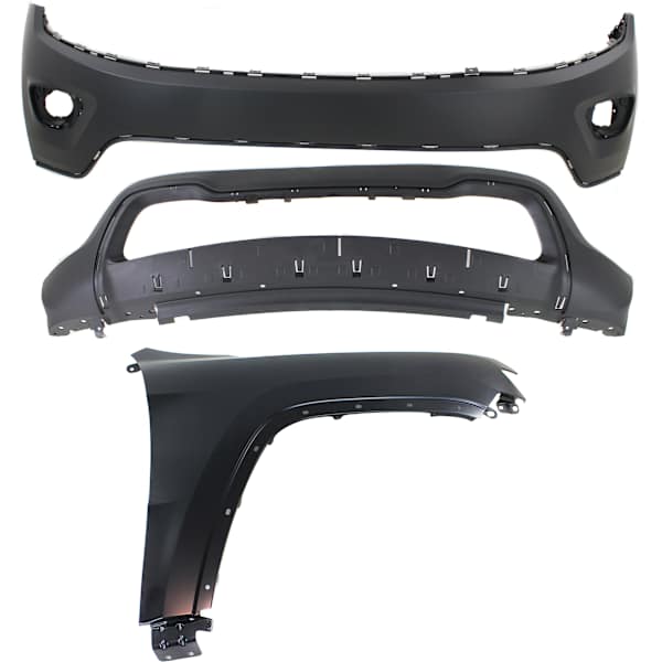 Replacement 3-Piece Kit, Front, Upper and Lower Upper - Primed, Lower ...