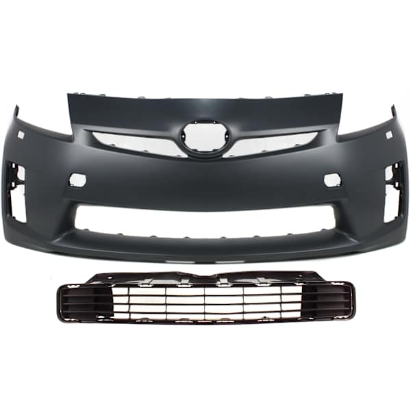 Replacement 2-Piece Kit, Front Primed Bumper Cover, For Models With LED ...