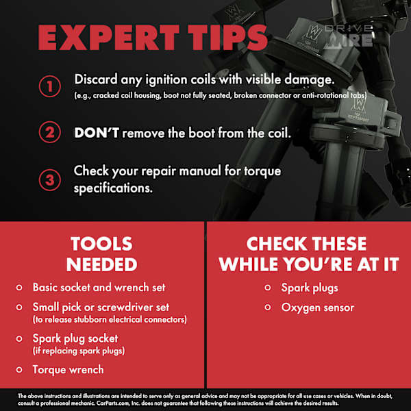 DriveWire 16-Piece Kit Ignition Coil, 8 Cyl., 4.6L/5.4L Engines ...