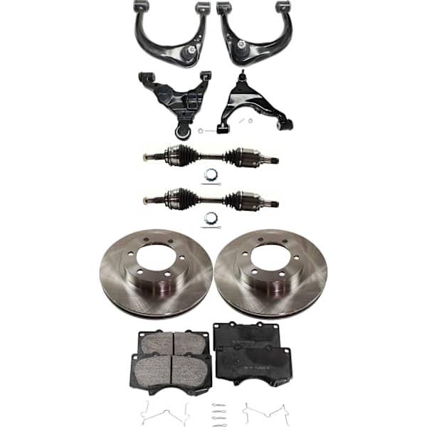 TrueDrive 9-Piece Kit Front, Driver and Passenger Side, Upper and Lower ...