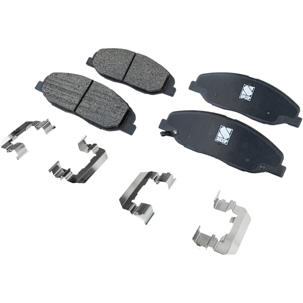 SureStop® Front Brake Disc and Pad Kit, Plain Surface, 5 Lugs, Ceramic ...