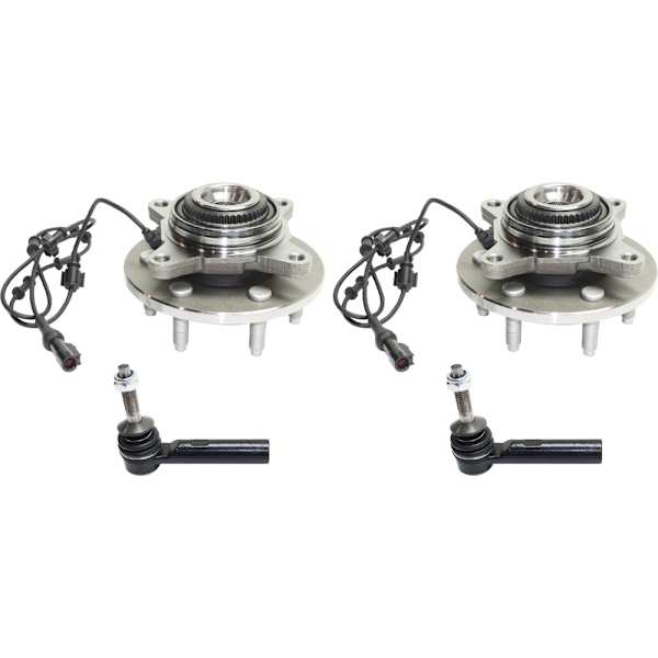 TrueDrive 4-Piece Kit Front, Driver and Passenger Side Wheel Hub, 4 ...