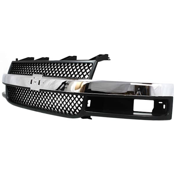 Replacement 4-Piece Kit, Front Bumper, Chrome, Includes (1) Bumper, (1 ...