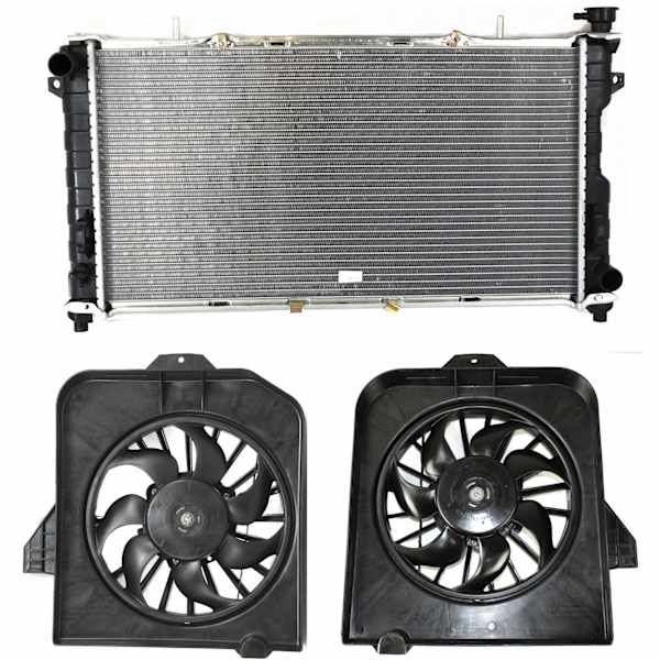 Replacement 3-Piece Kit Radiator, 3.3L/3.8L Engines, Aluminum Core ...