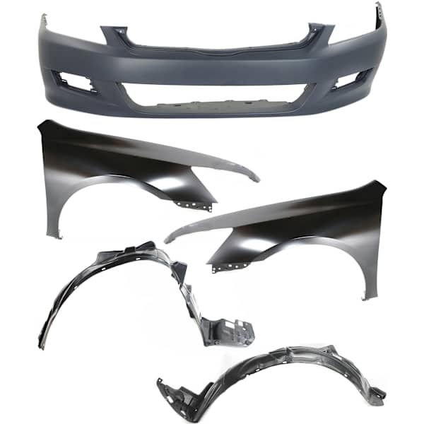 Replacement 5-Piece Kit, Front Primed Bumper Cover, Coupe, Includes (1 ...