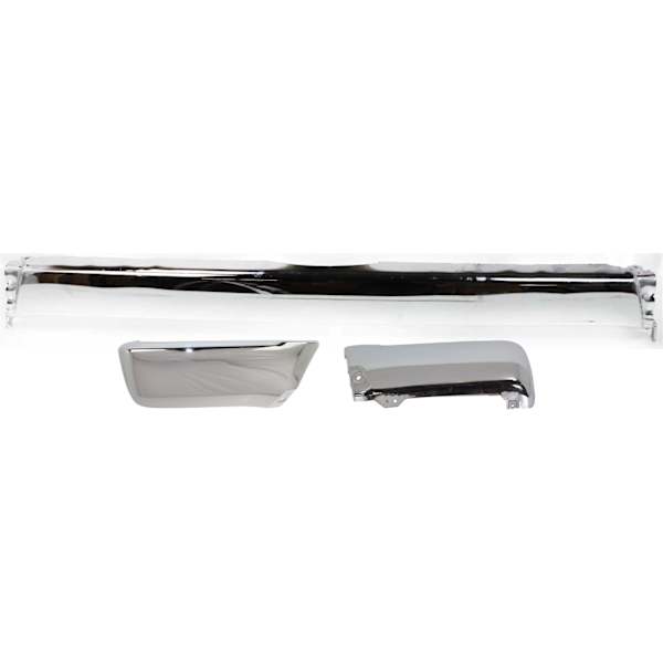 Replacement 3-Piece Kit Chrome Step Bumper, With pad provision, For ...
