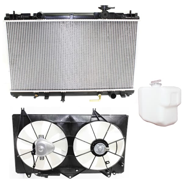 Replacement 3-Piece Kit Radiator, 2.4L Engine, includes Coolant ...