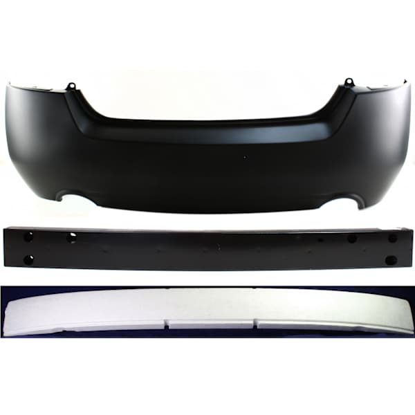 Replacement 3-Piece Kit, Rear Primed Bumper Cover, Includes (1) Bumper ...