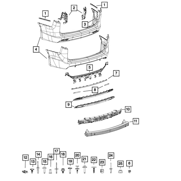 Mopar® 68233598AC Bumper Cover