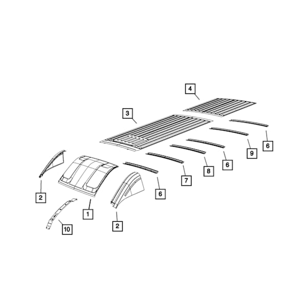 Mopar® 68527468AA Roof Panel