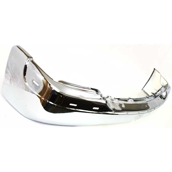 ReplaceXL Front Bumper, Chrome, Without Mounting Brackets, Without Air ...