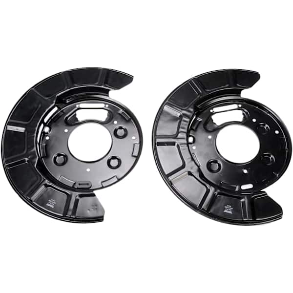Dorman® 947-017 Rear Brake Dust Shields Black, Steel, OE Solutions Series