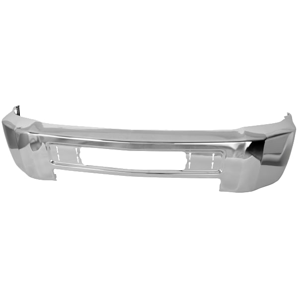 Replacement Front Bumper, Chrome, With Fog Light Holes, Without Parking ...
