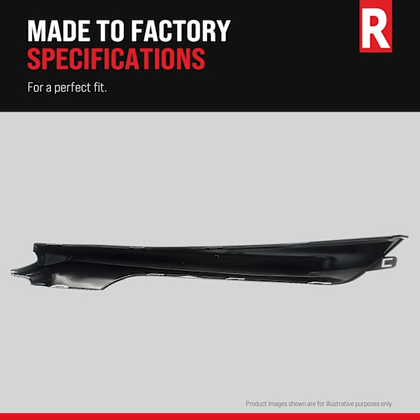 Replacement Front, Lower Bumper Trim, Textured Black RC01590007