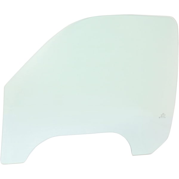 Replacement Front, Driver Side Door Glass, Green Tint, Without Clips ...