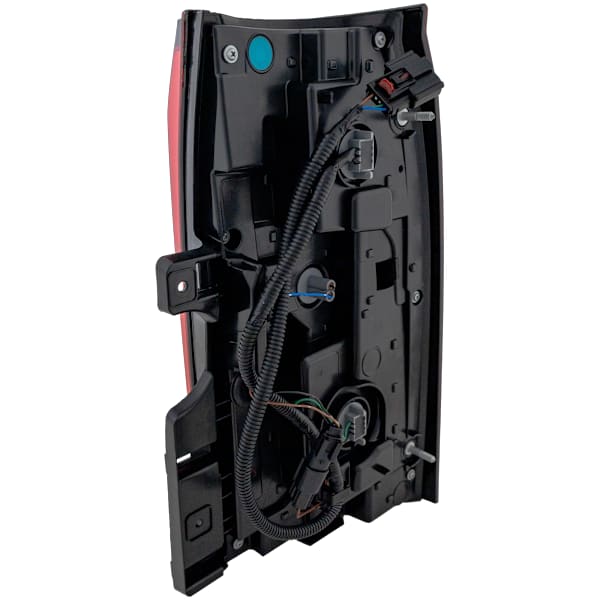 Replacement Driver Side Tail Light, with Bulb, Halogen, Clear and Red ...