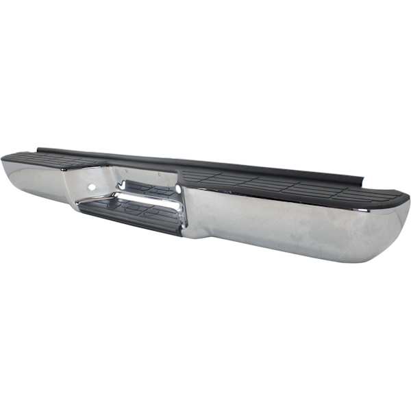 Replacement Chrome Step Bumper, Face Bar and Pads, Without Impact Strip ...