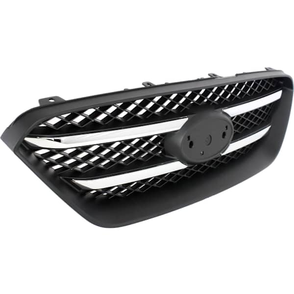 Replacement Grille Assembly, Black Shell and Insert, With Chrome ...