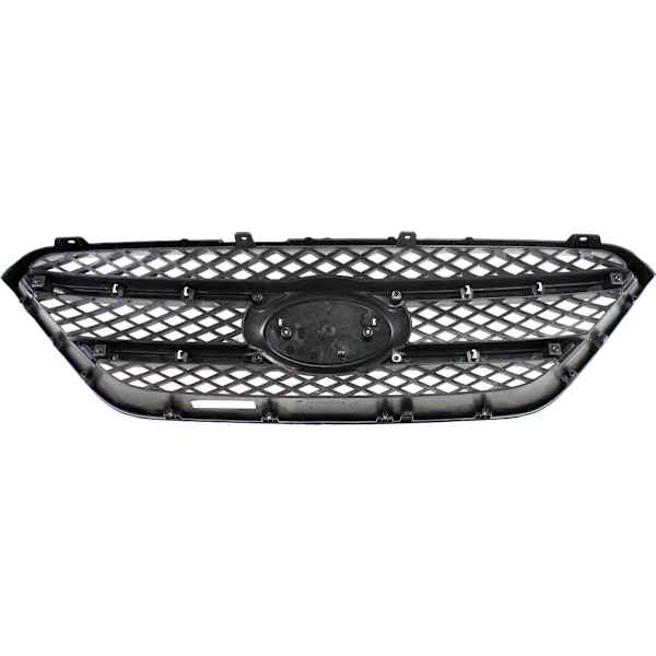 Replacement Grille Assembly, Black Shell and Insert, With Chrome ...
