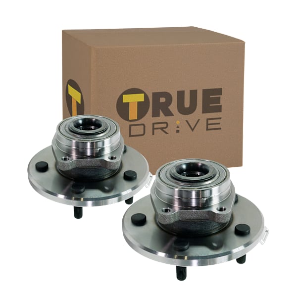 TrueDrive Front, Driver and Passenger Side Wheel Hubs, with Bearing ...