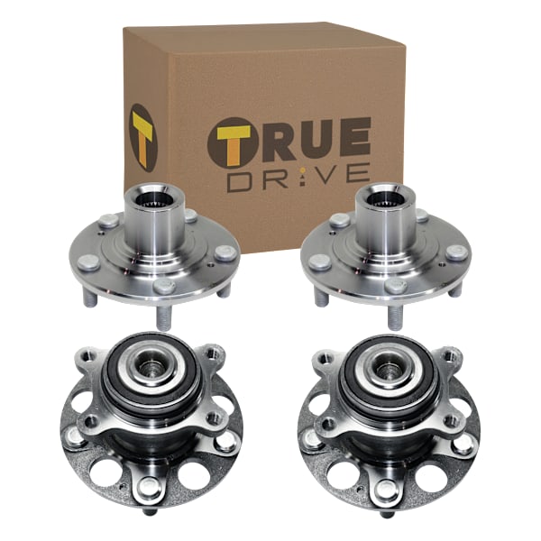 TrueDrive Front and Rear, Driver and Passenger Side Wheel Hub, 5 Lugs ...