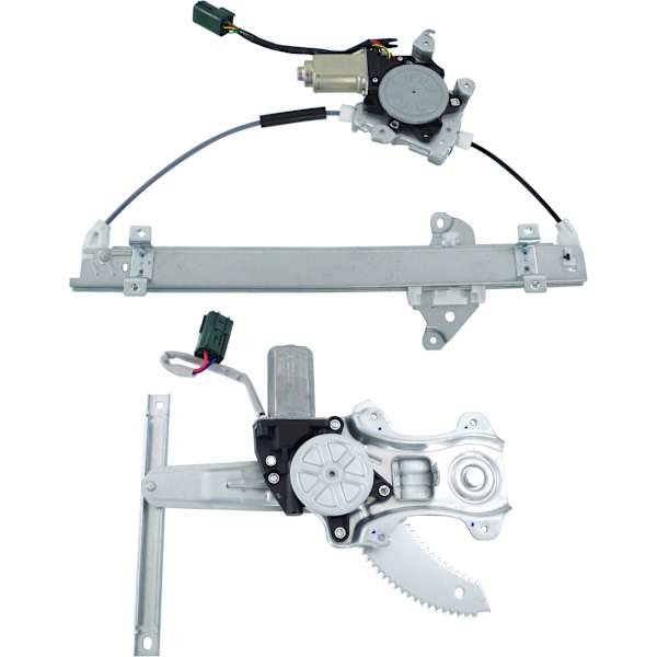 Replacement Front and Rear, Driver Side Window Regulators, Power, With ...